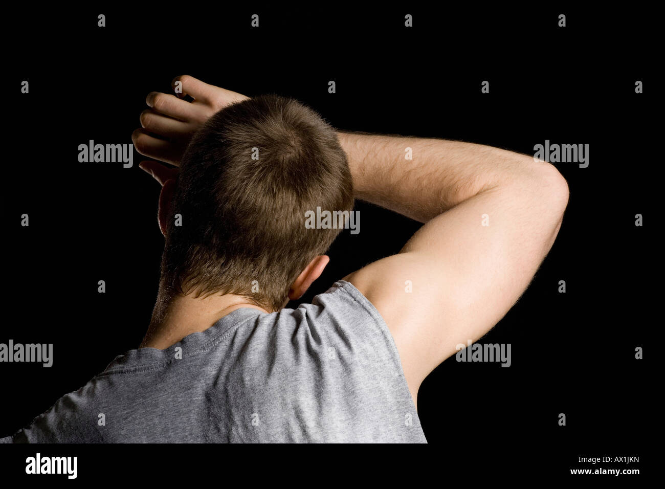 A man sweating after exercising Stock Photo - Alamy
