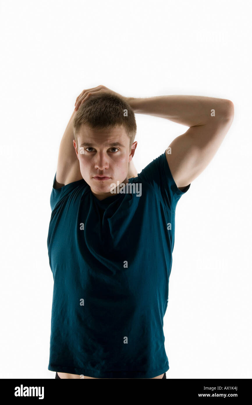 Arm behind head hi-res stock photography and images - Alamy