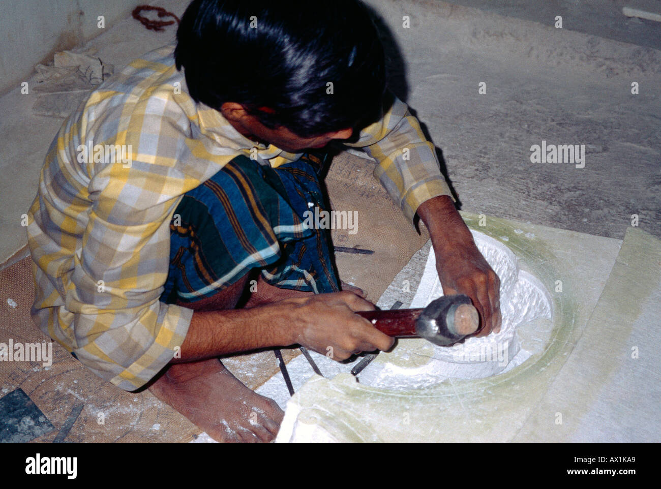 Jaipur India New Temple Marble Mason Stock Photo - Alamy