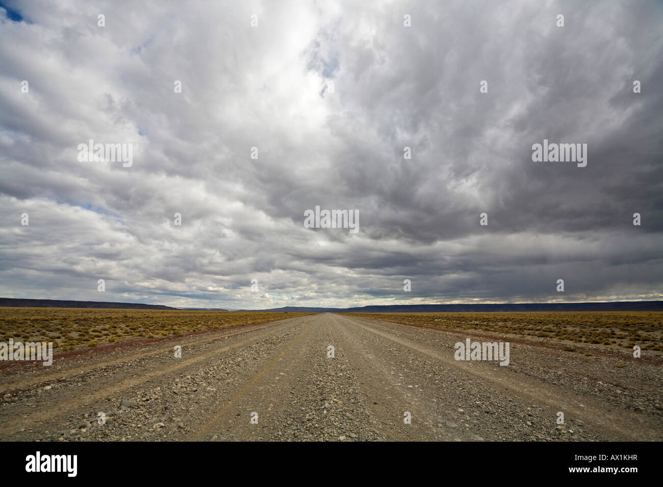 Street Ruta 40 in the south of Argentina, Patagonia, South America ...