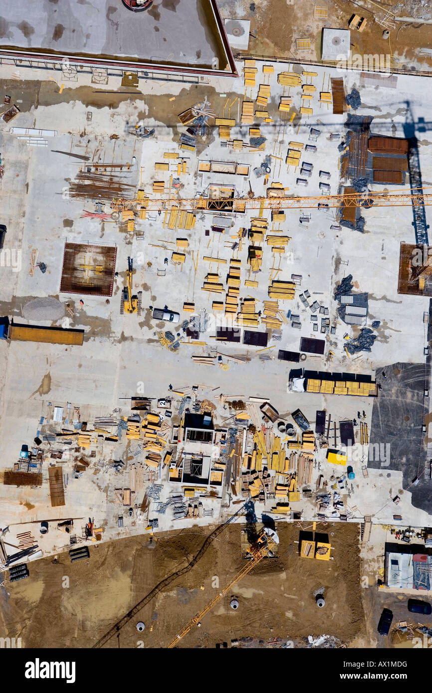Aerial view of a construction site Stock Photo - Alamy