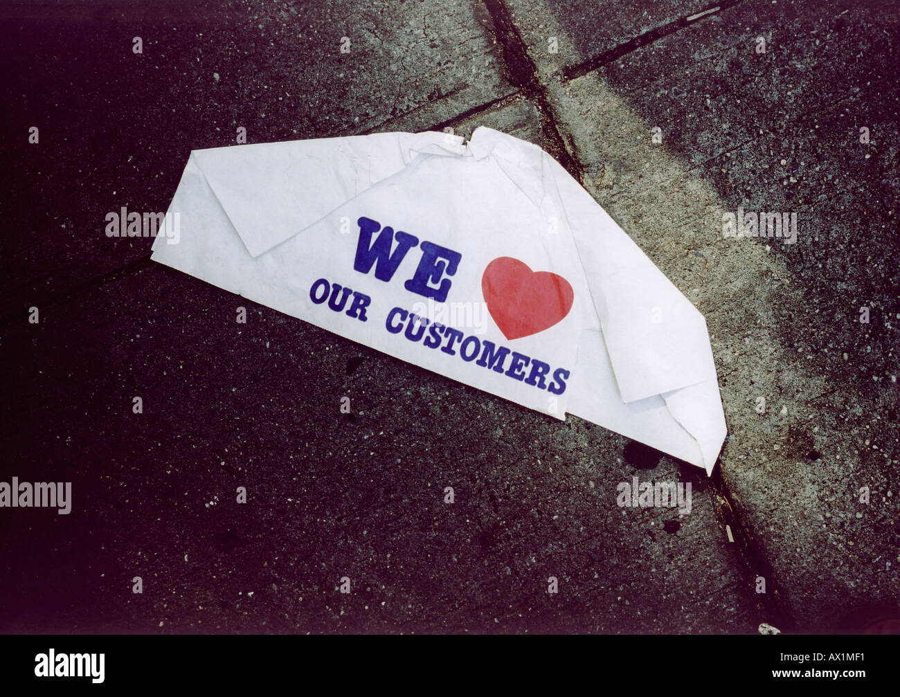 Hanger wrapper on ground Stock Photo - Alamy