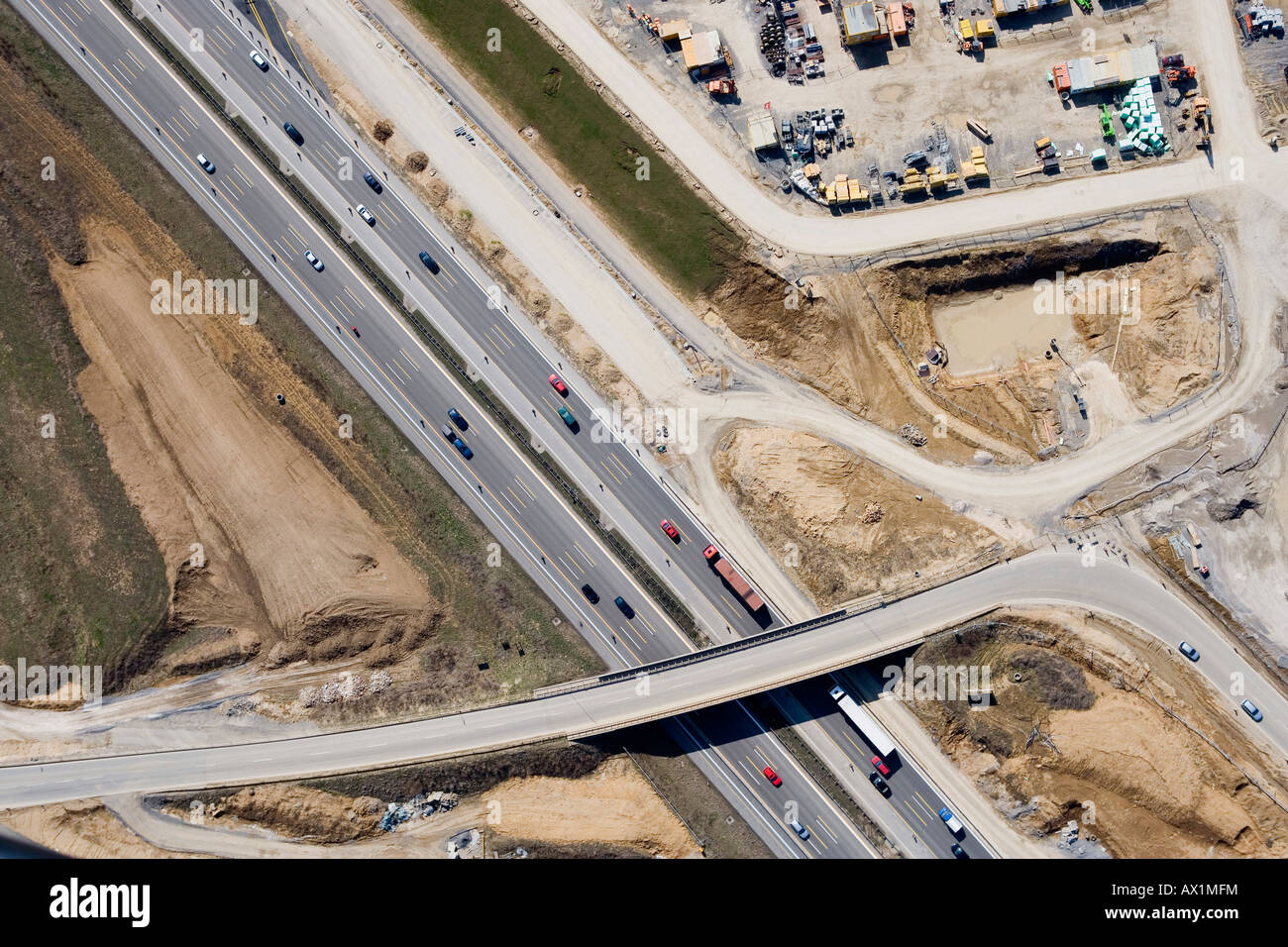 Construction site motorway hi-res stock photography and images - Alamy