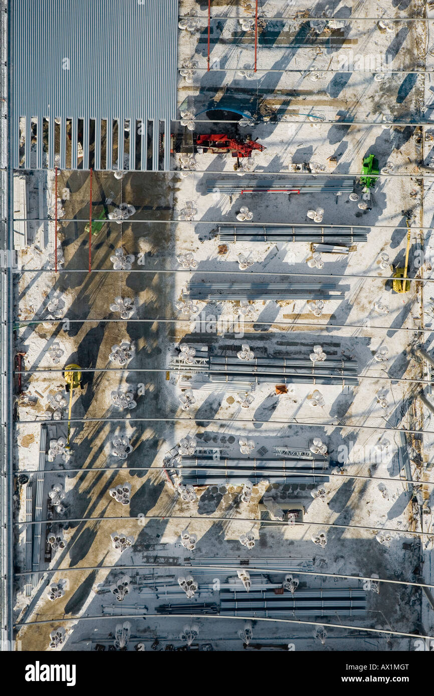 Aerial view of a construction site Stock Photo - Alamy