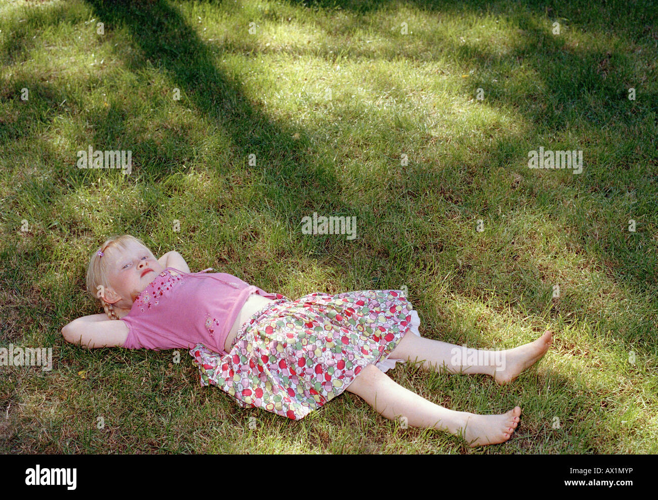 Children lying shadow hi-res stock photography and images - Alamy