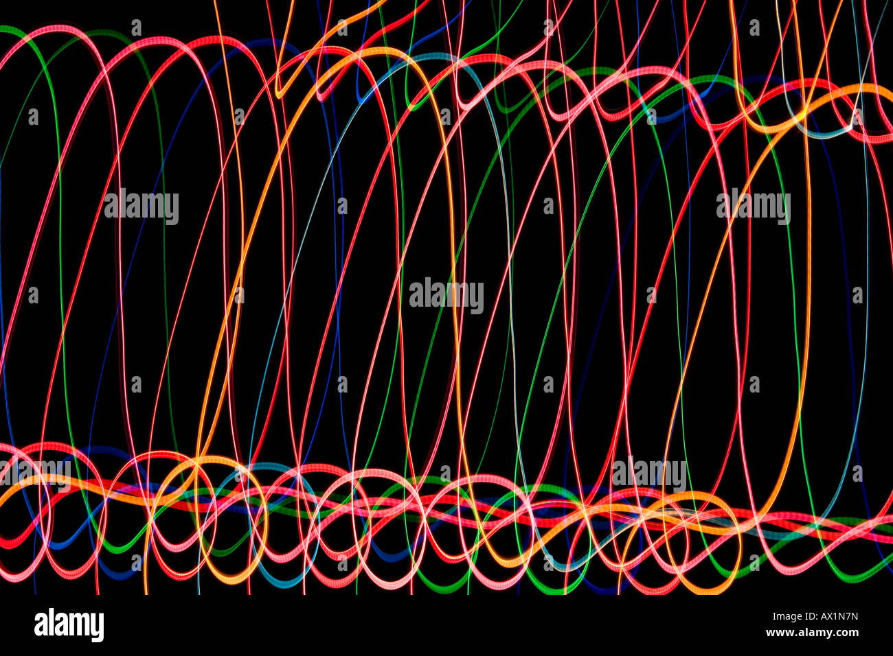 Multi colored neon lights Stock Photo - Alamy