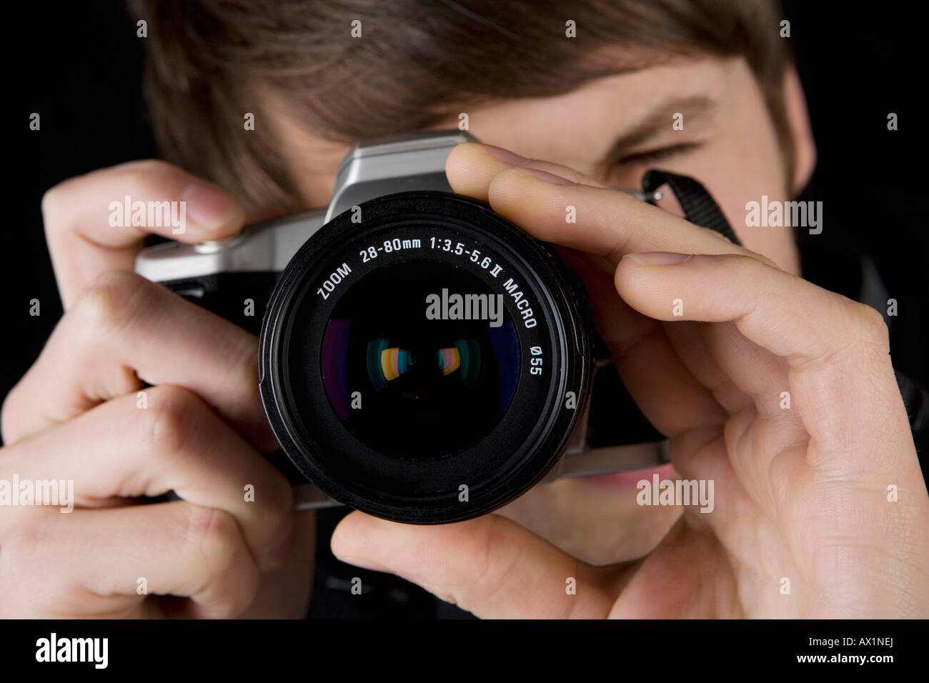 A man taking a photograph Stock Photo - Alamy