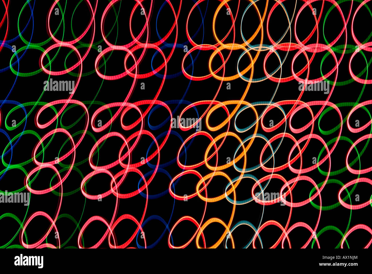 Multi colored neon lights Stock Photo - Alamy