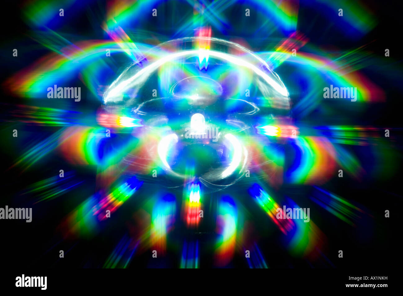 The spectrum of colors shining from a light Stock Photo - Alamy