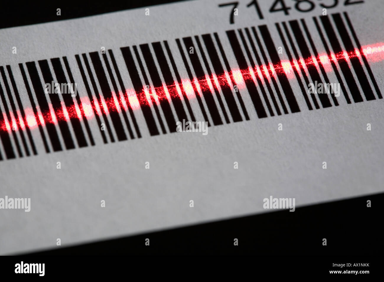 A laser reading a bar code Stock Photo - Alamy