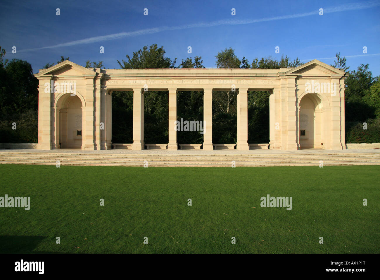 The Bayeux Memorial at the Commonwealth Cemetery at Bayeux, Normandy ...