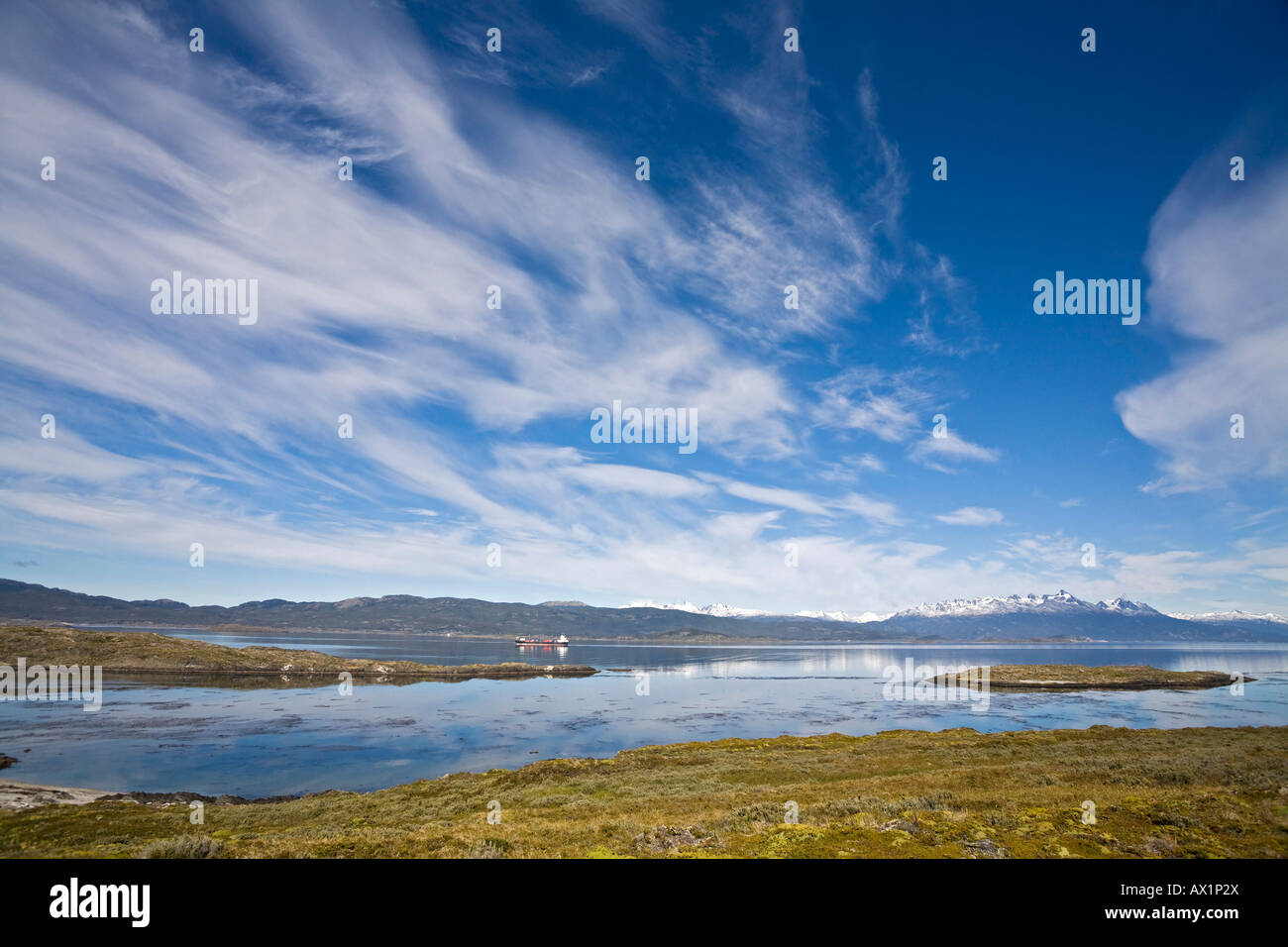 Island in the Beagle-Channel, Tierra del Fuego, Argentina, South ...