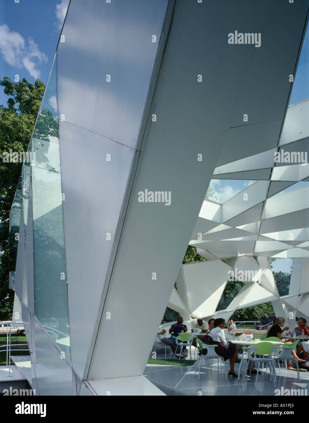 Portrait view through the pavilion hi-res stock photography and images ...