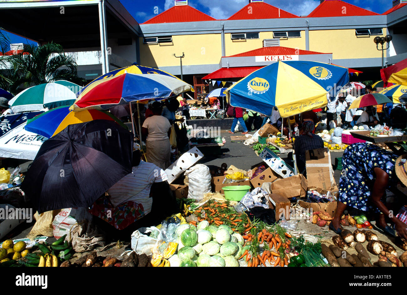 Saint lucia island market hi-res stock photography and images - Alamy