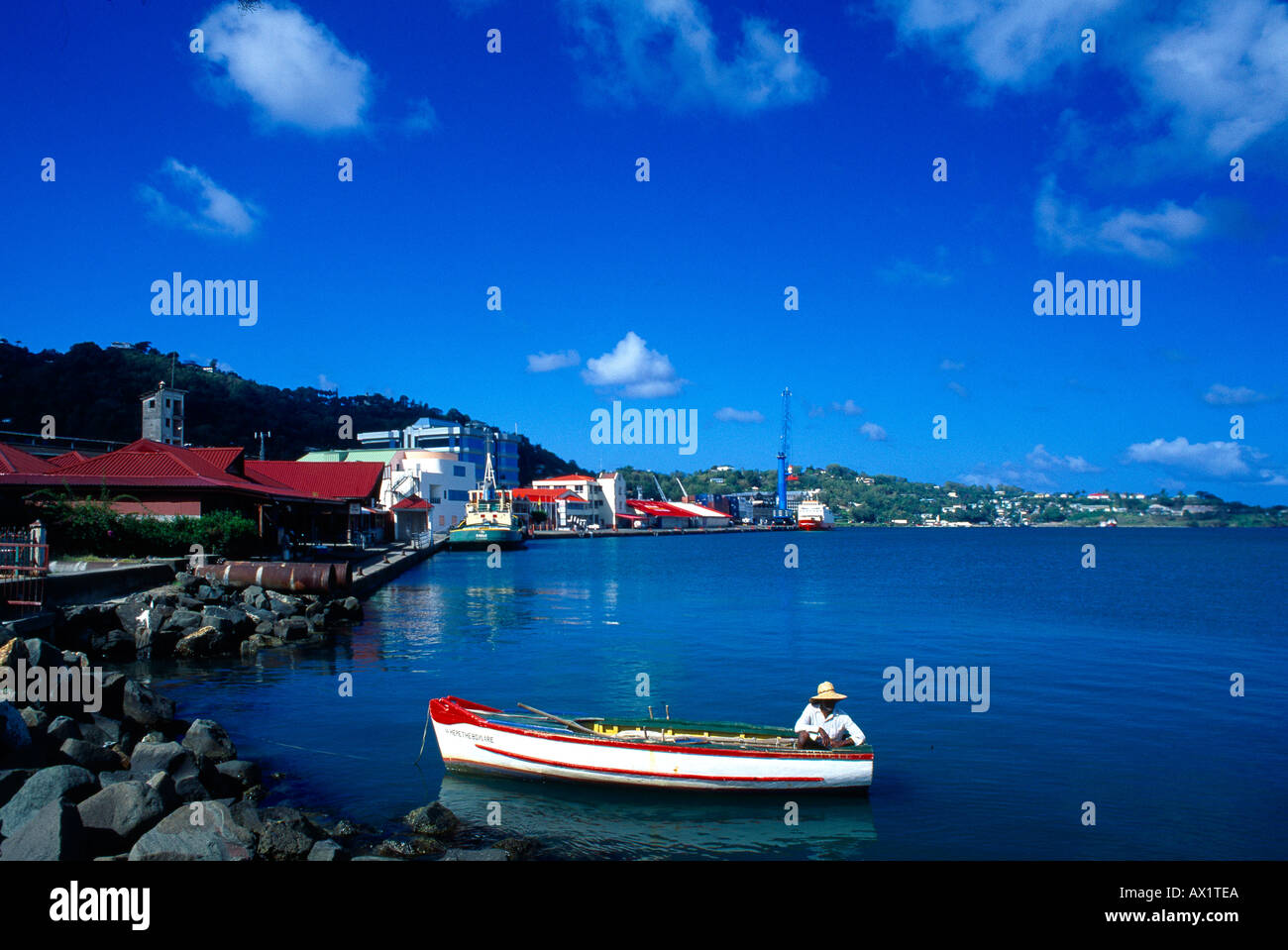 Castries St Lucia Harbour Stock Photo - Alamy