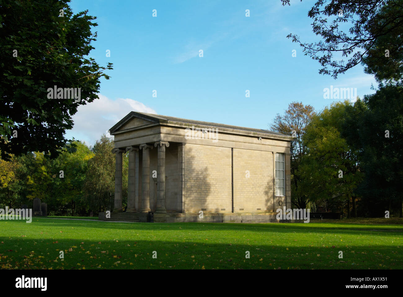 chapel in the site of the old Leeds General Cemetery Company Ltd Stock ...