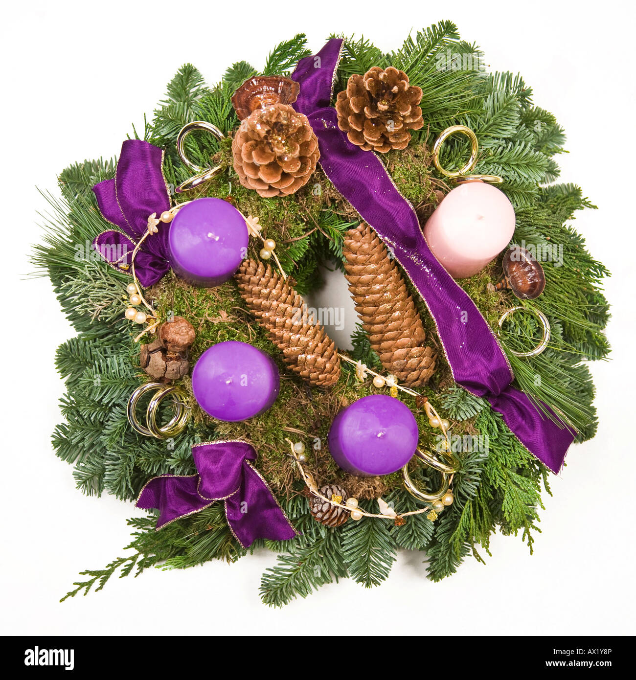 Adventskranz Cut Out Stock Images & Pictures - Alamy