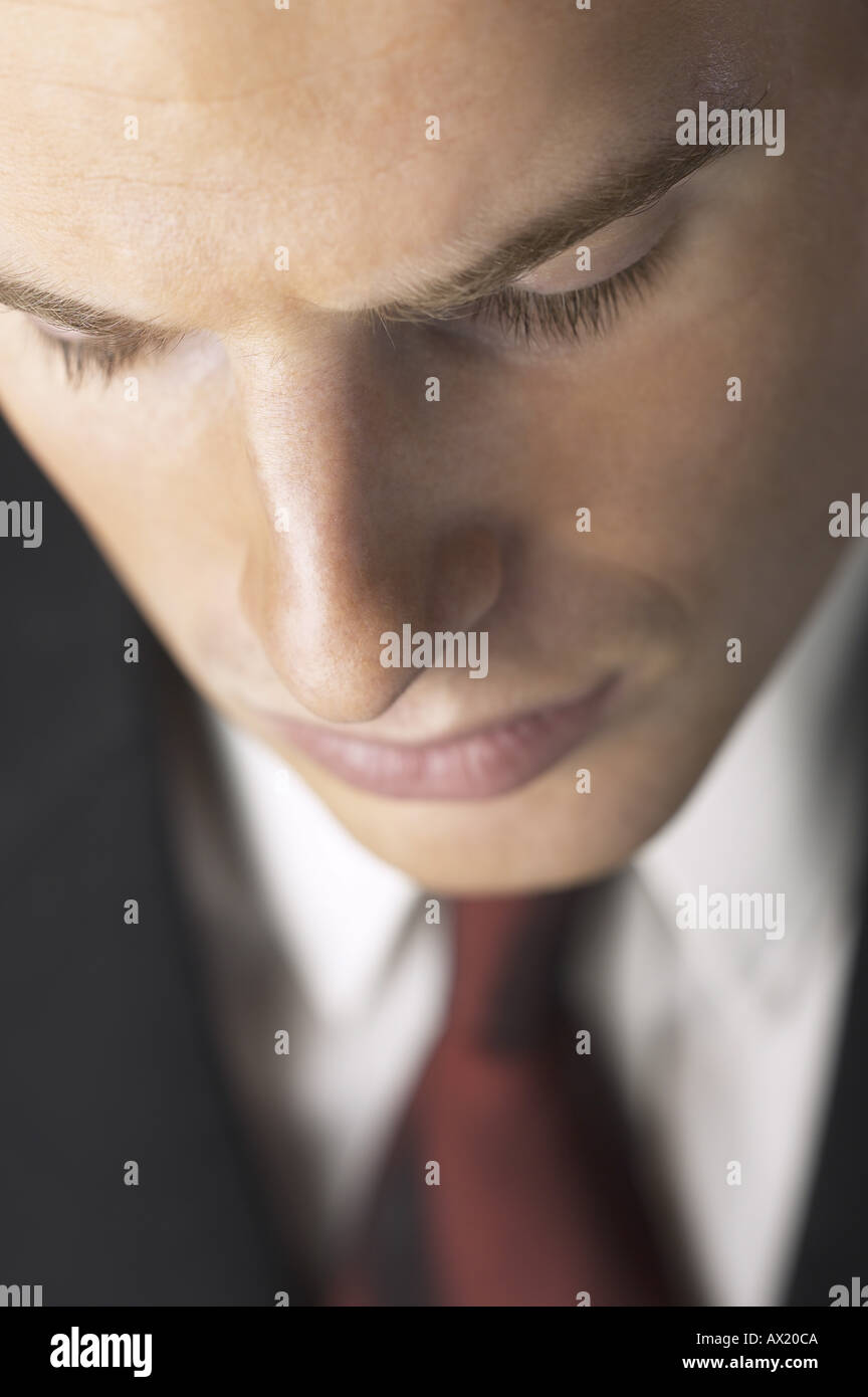 Mans suit jacket with shirt and tie hi-res stock photography and images ...