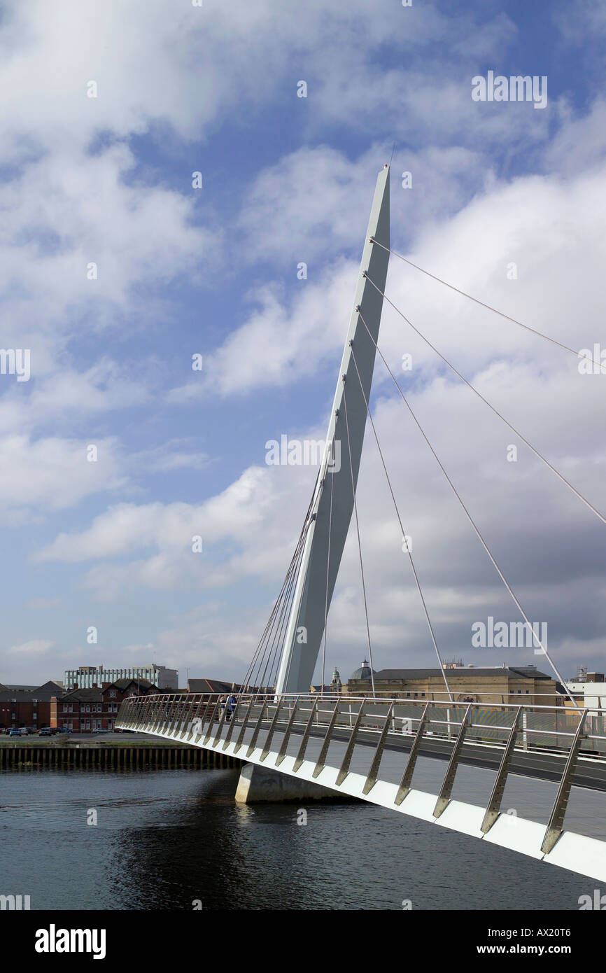 SAIL BRIDGE, WILKINSON EYRE, SWANSEA, UNITED KINGDOM Stock Photo - Alamy