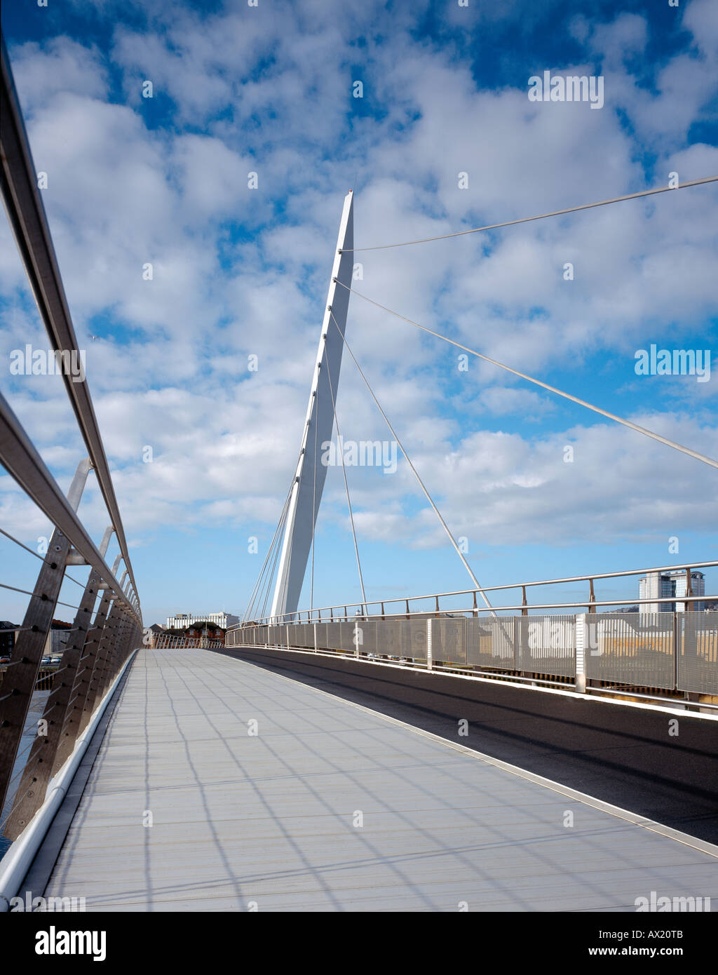 SAIL BRIDGE, WILKINSON EYRE, SWANSEA, UNITED KINGDOM Stock Photo - Alamy