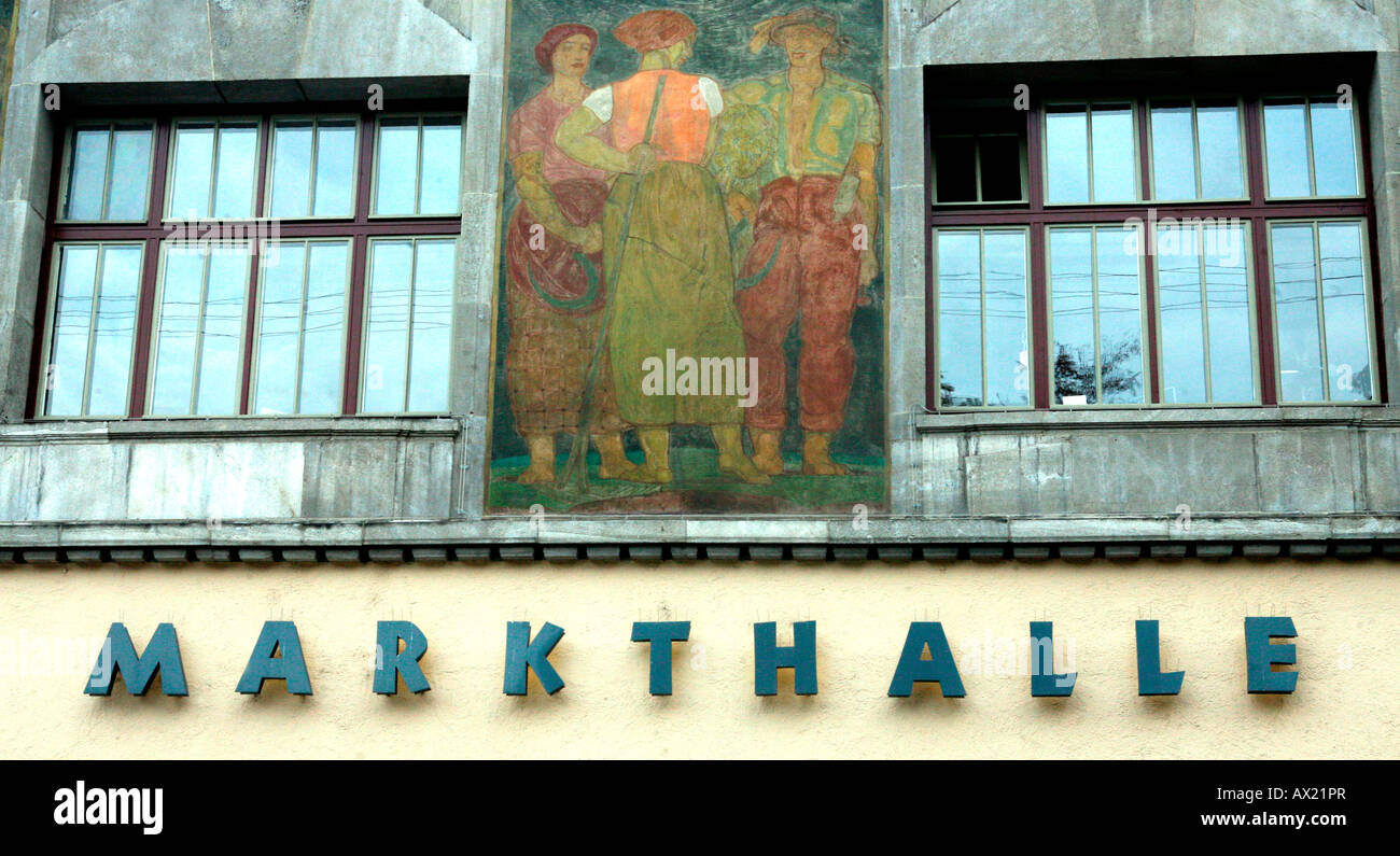 Indoor market hall, Stuttgart, Baden-Wuerttemberg, Germany, Europe ...