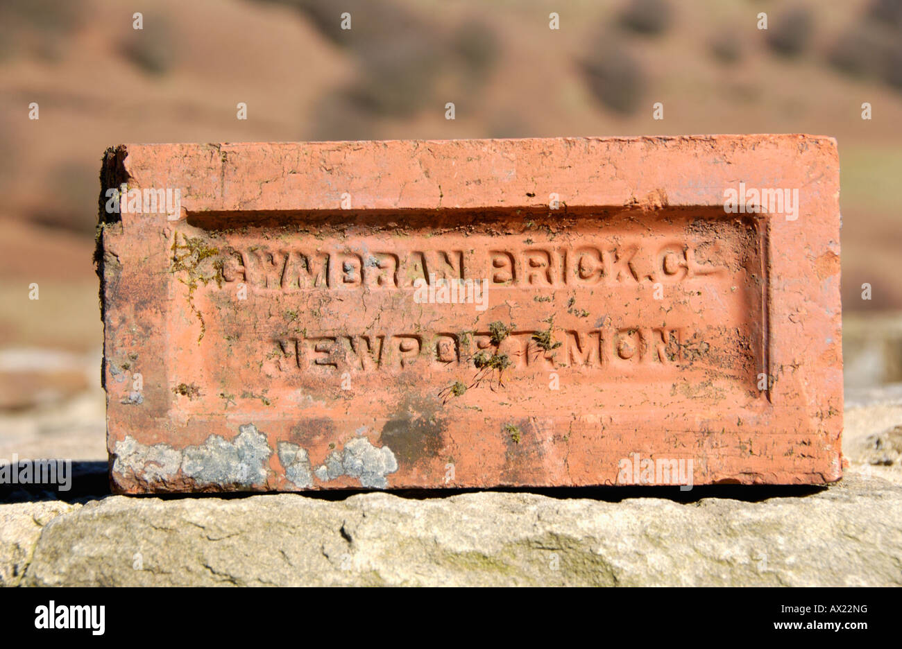 CWMBRAN brick at former Blaenserchan Colliery Pontypool South Wales UK ...