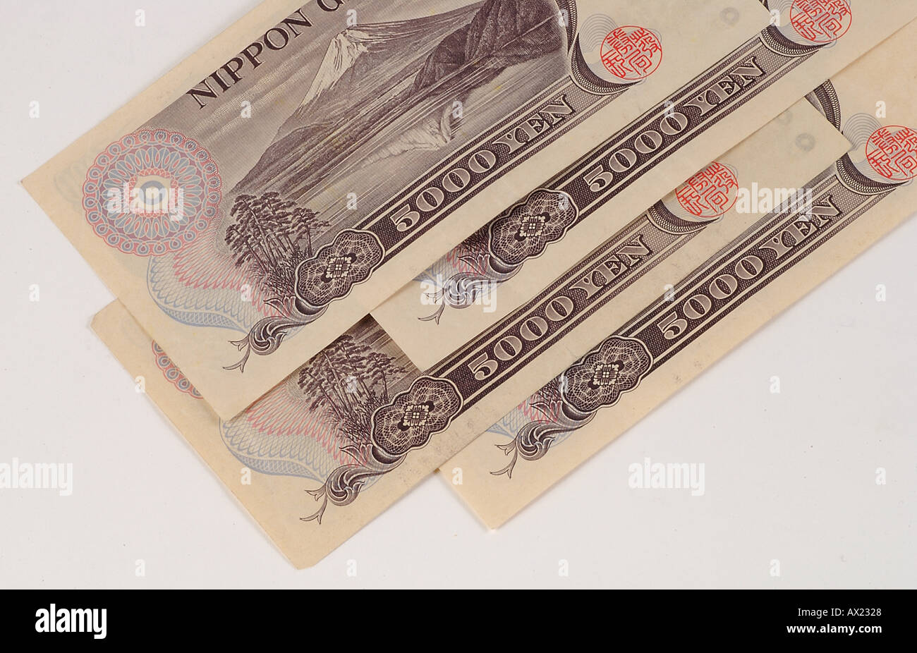 Five thousand yen notes Stock Photo - Alamy