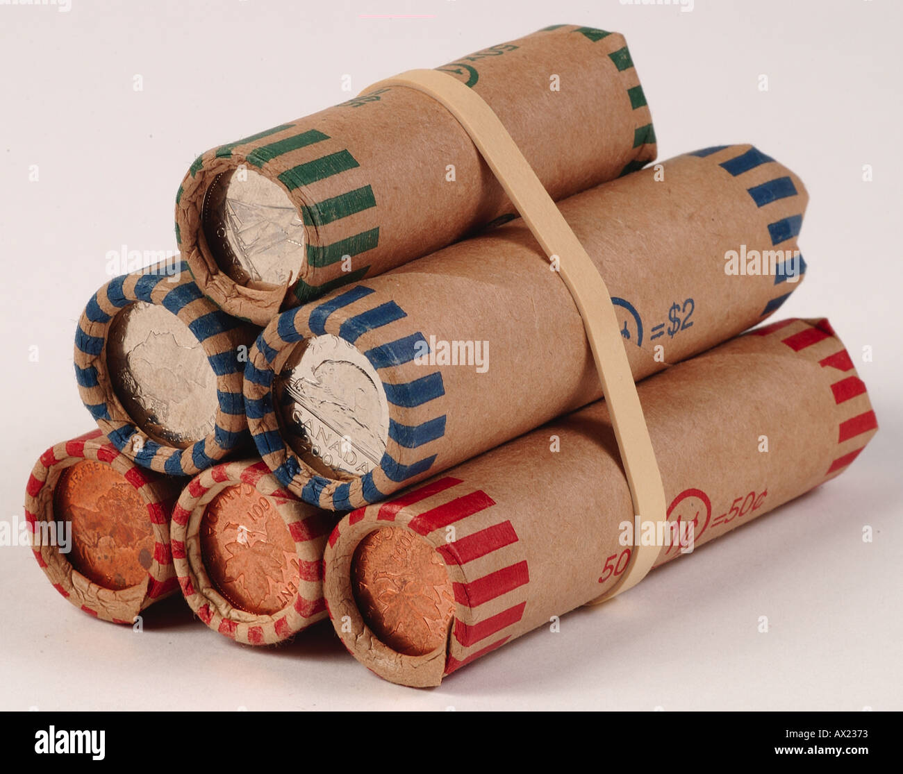 Canadian money roll hi-res stock photography and images - Alamy