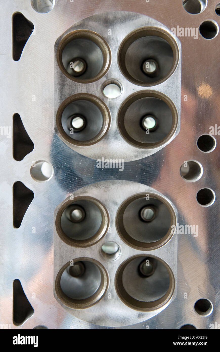 Ferrari engine blocks Ferrari Galleria Maranello Italy Stock Photo - Alamy