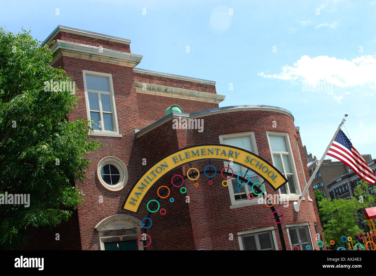 Elementary School Boston Massachusetts Stock Photo - Alamy