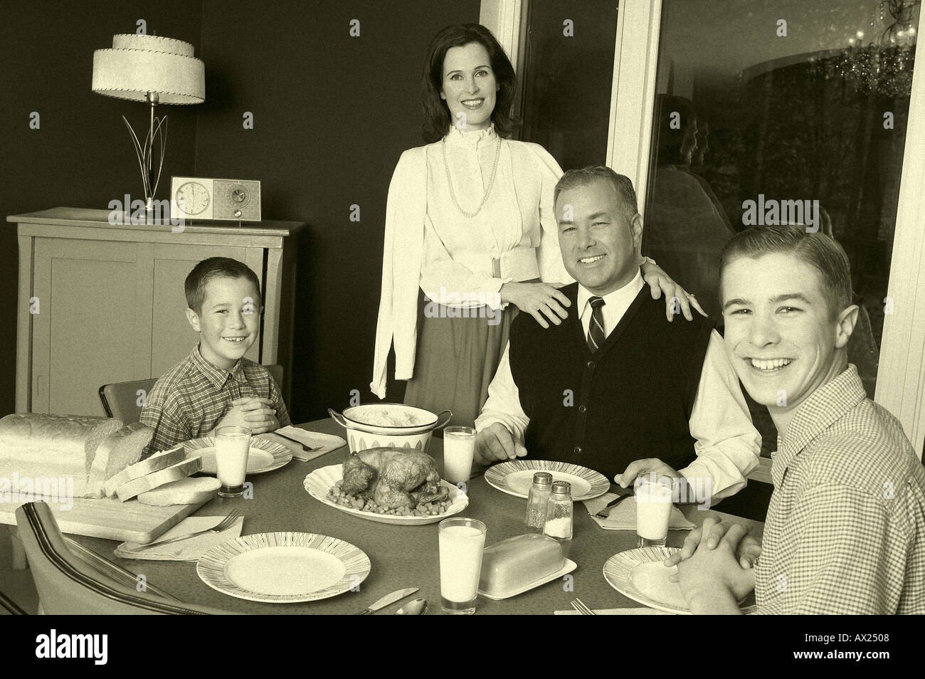 1950s Mother Food Table High Resolution Stock Photography and Images ...