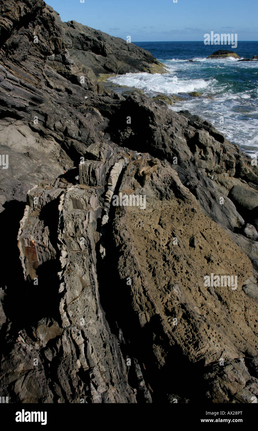 lava coast puerto rico rock Stock Photo - Alamy