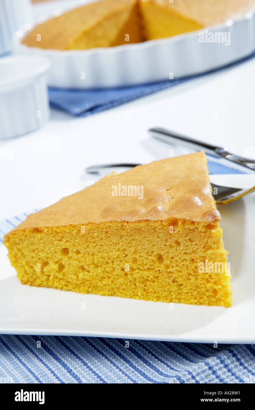 Pumpkin sponge cake Stock Photo - Alamy