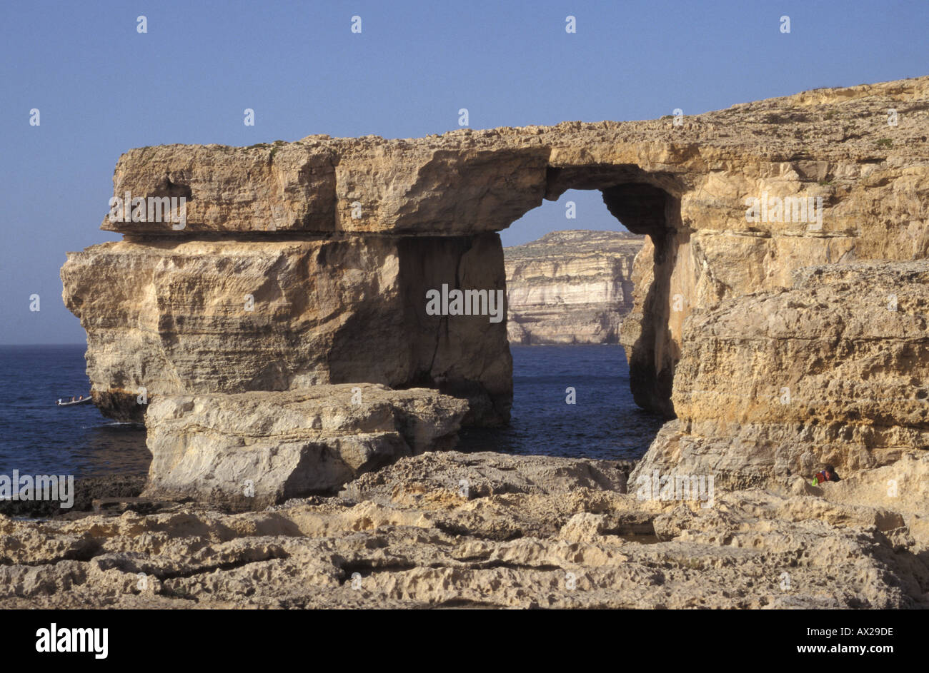 Azure window at Dwejra Gozo island Malta Stock Photo - Alamy