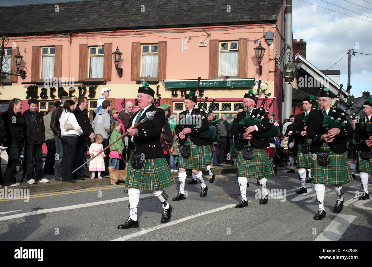 Corduff Pipe Band in St Patrick s Day Parade Carrickmacross County ...