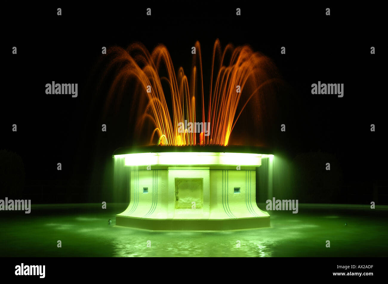 Fountain napier night hi-res stock photography and images - Alamy
