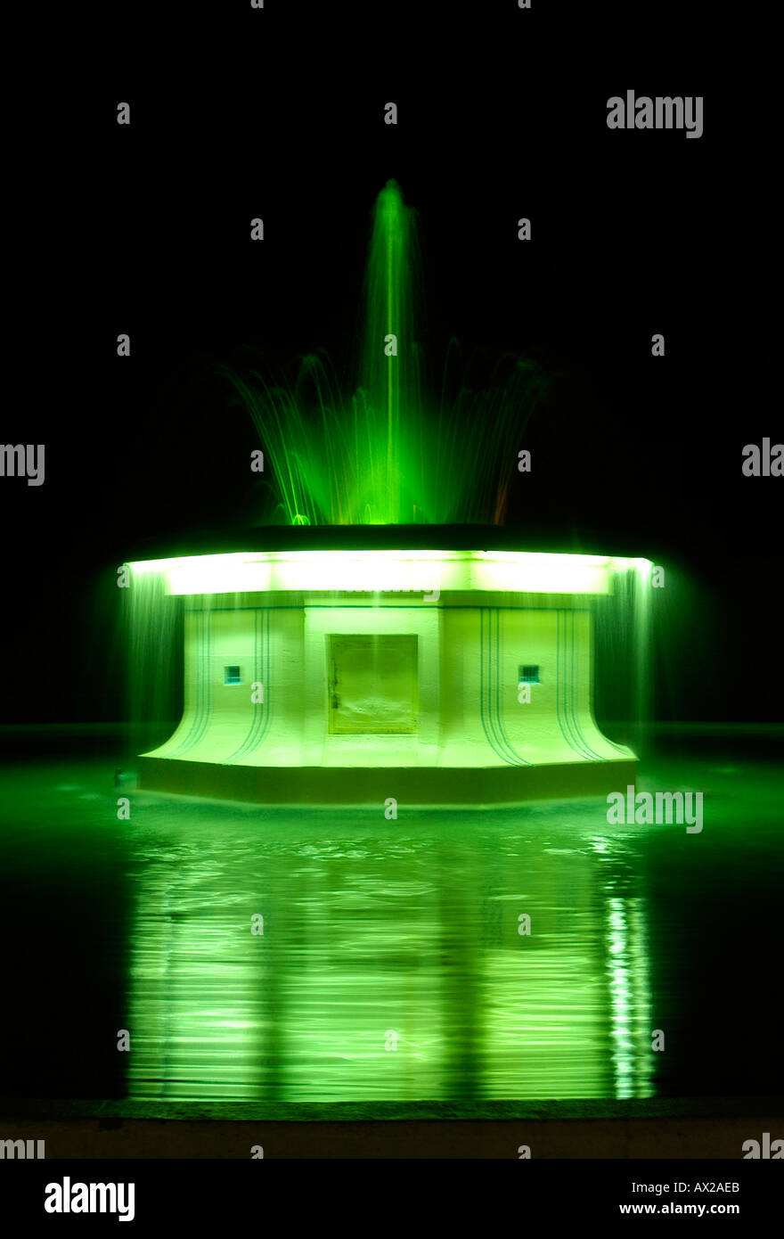 Fountain napier night hi-res stock photography and images - Alamy