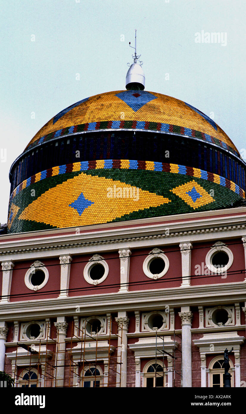 Caption BRAZIL OPERA HOUSE AT MANAUS AMAZON Photo Julio Etchart ...