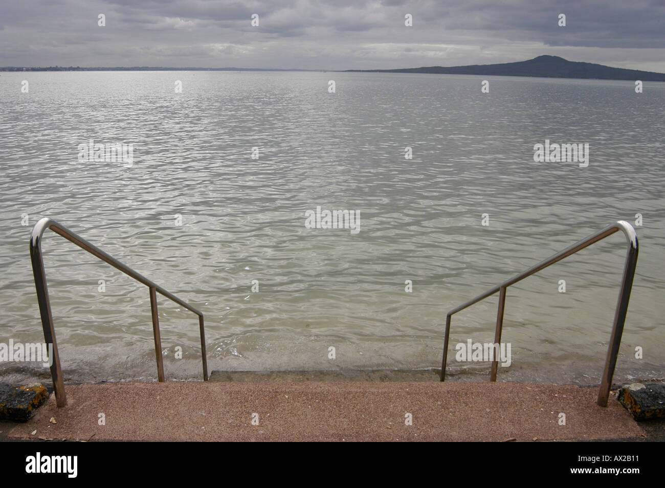 Steps down to the sea Stock Photo - Alamy