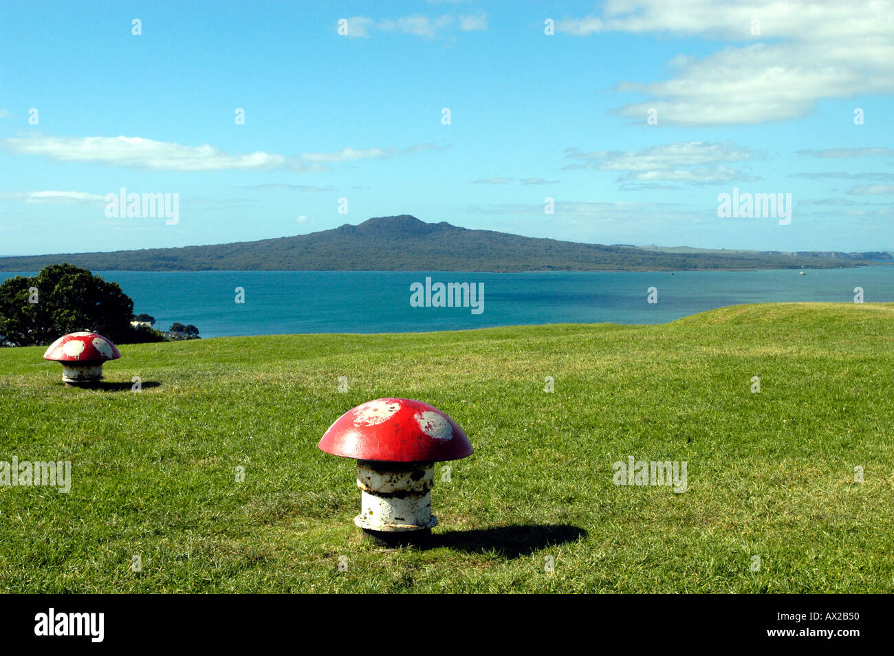 Rangitoto from Mt Victoria Stock Photo - Alamy
