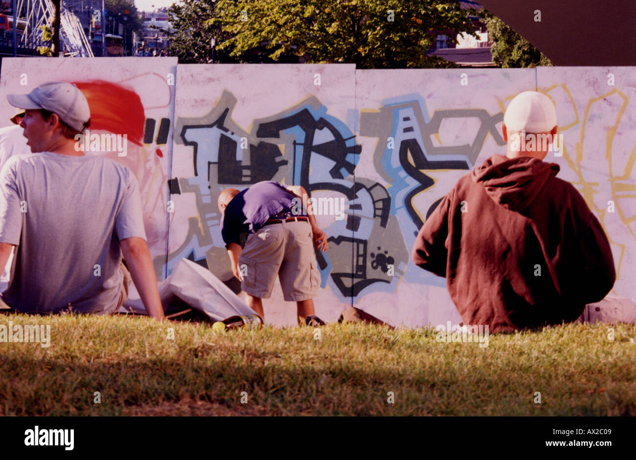 Graffiti artist Helsinki Finland Stock Photo - Alamy