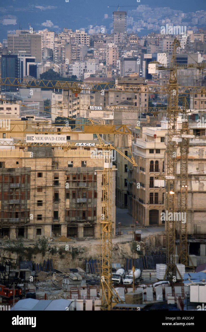 Lebanon beirut reconstruction downtown area hi-res stock photography ...