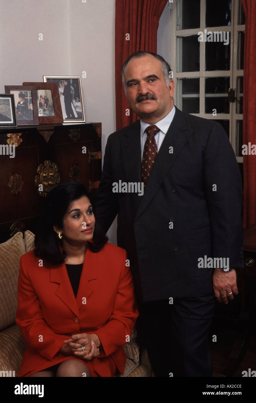 Prince Hassan and his Pakistani born wife Sarvath at their home in the ...