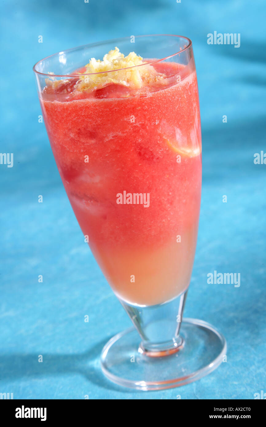 Watermelon and ginger juice Stock Photo - Alamy