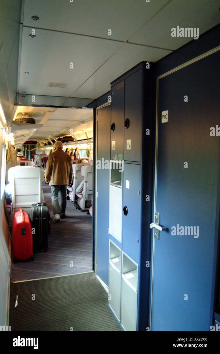 train interior germany Stock Photo - Alamy