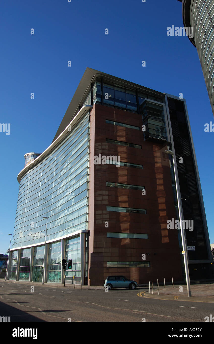 Office building at Atlantic Quay on the Broomielaw next to the River ...