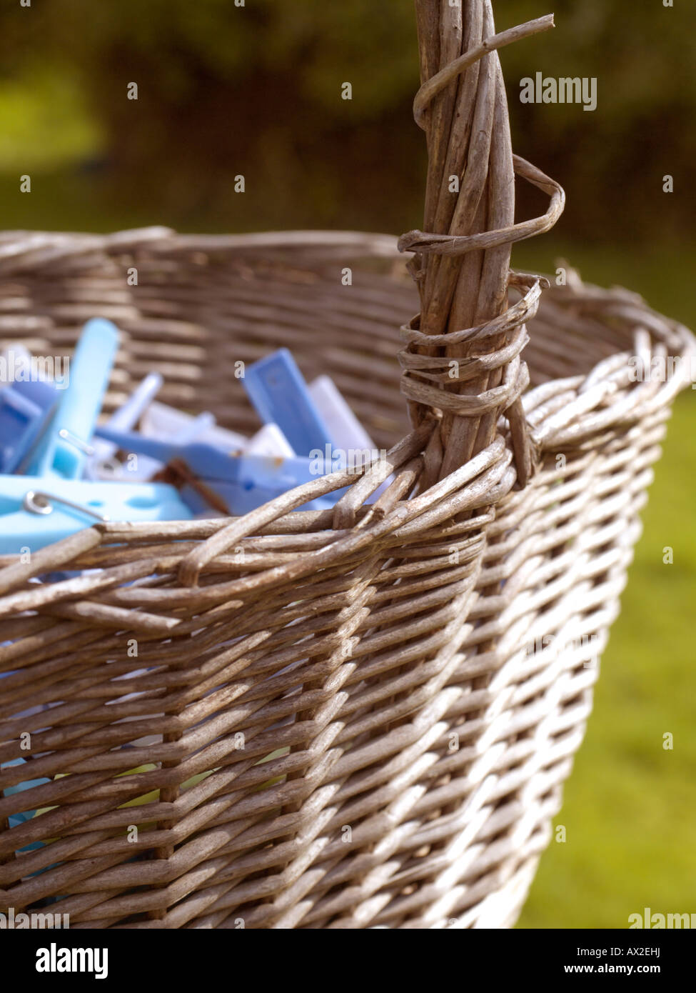 Old peg basket Stock Photo - Alamy