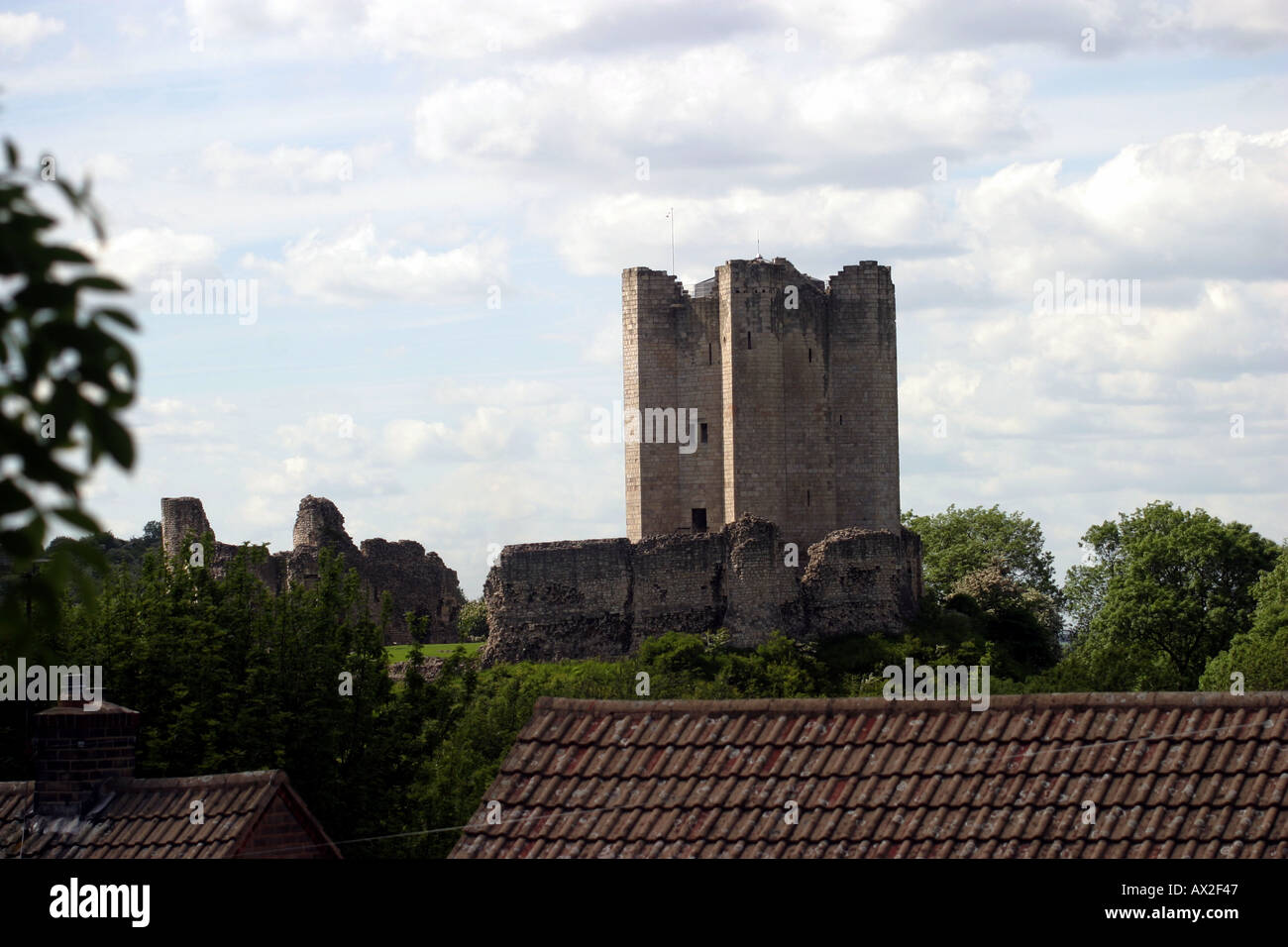 Conisbrough Castle nr Doncaster South Yorkshire the 90 ft octagonal ...