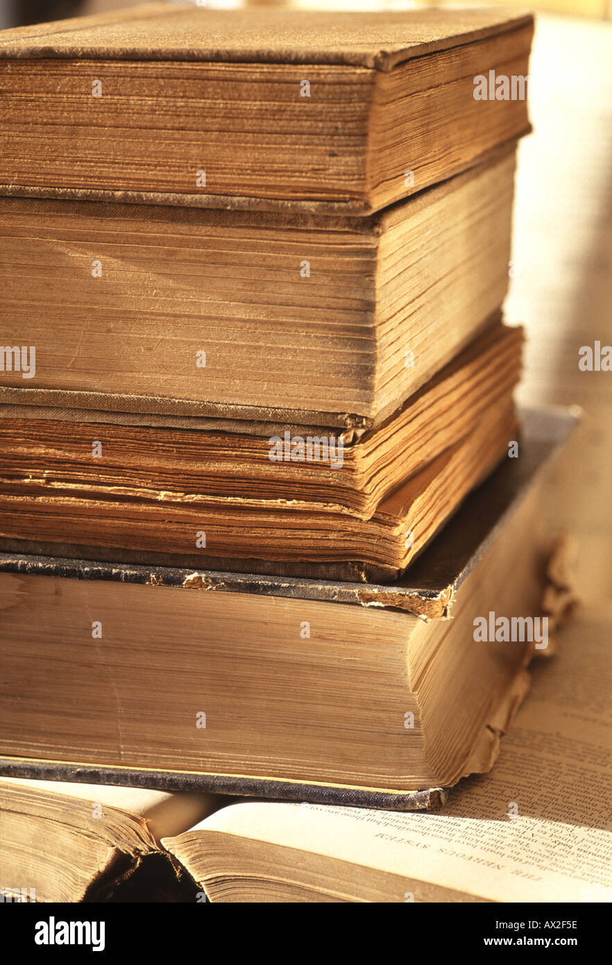 Stack of old books Stock Photo - Alamy