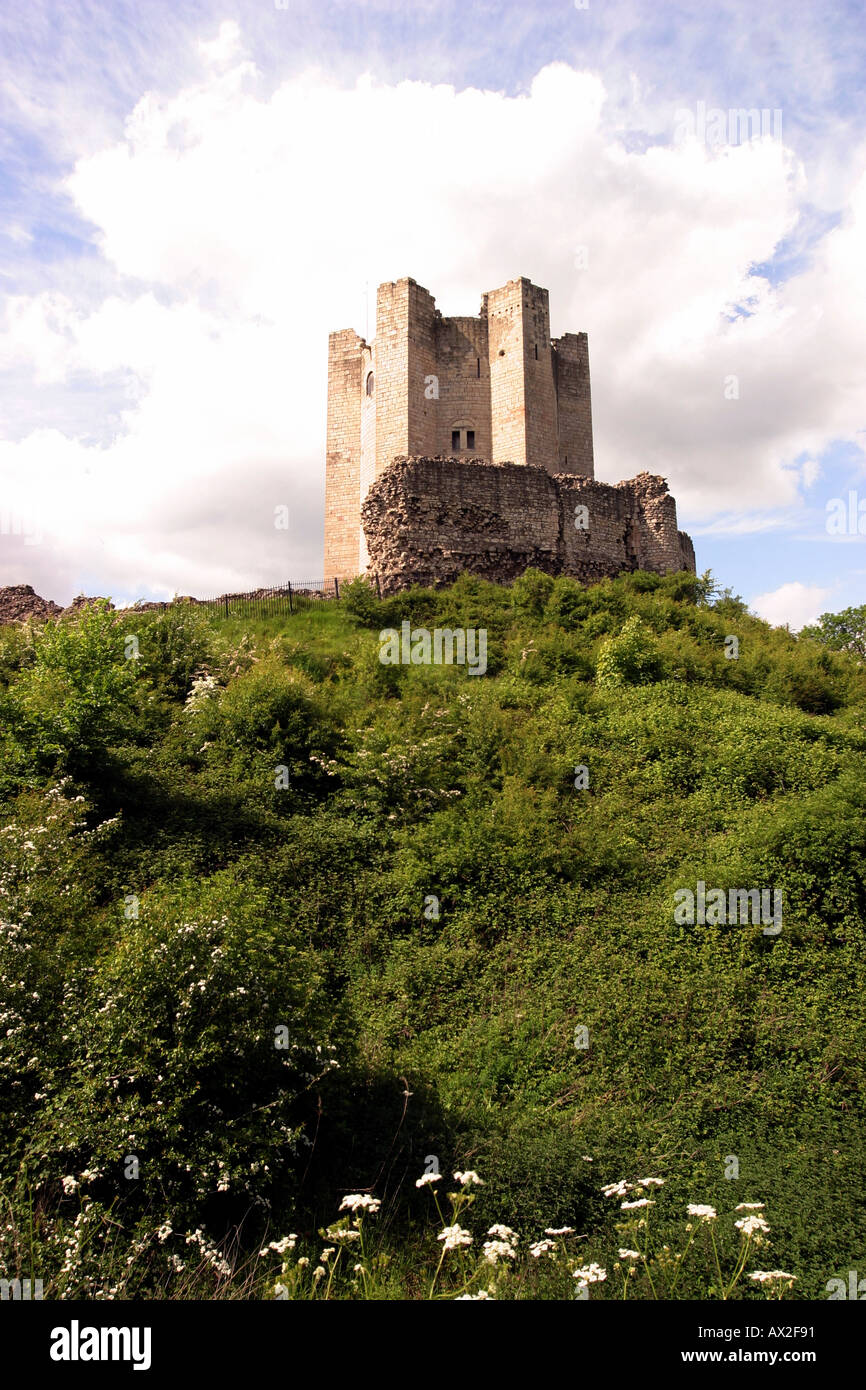 Conisbrough Castle nr Doncaster South Yorkshire the 90 ft octagonal ...